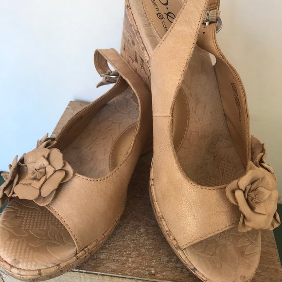 Born B.O.C. | Shoes | Born Boc Wedge Slingbacks Sandals | Poshmark